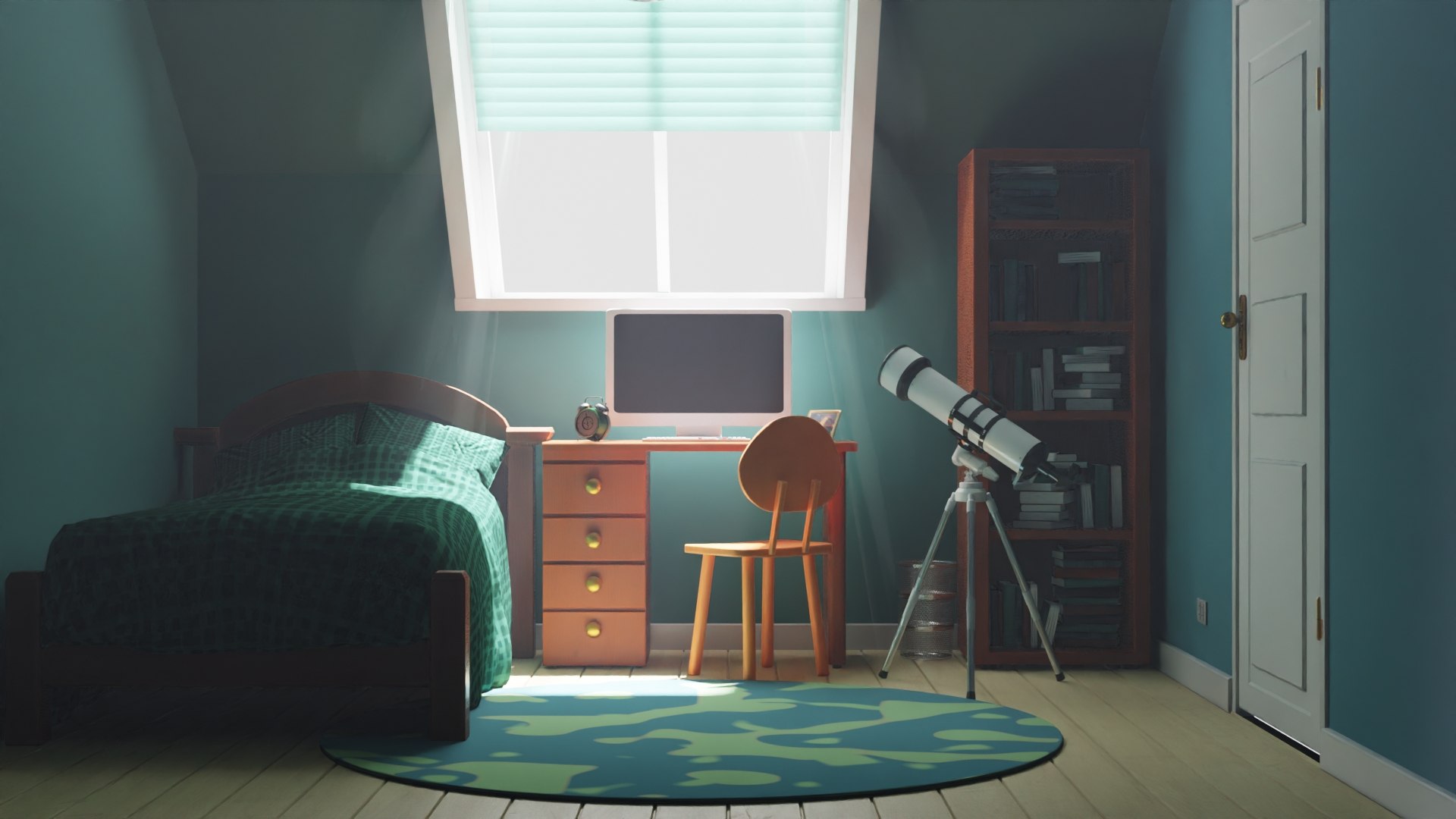 3d Cartoon Room 003 Turbosquid 2062871