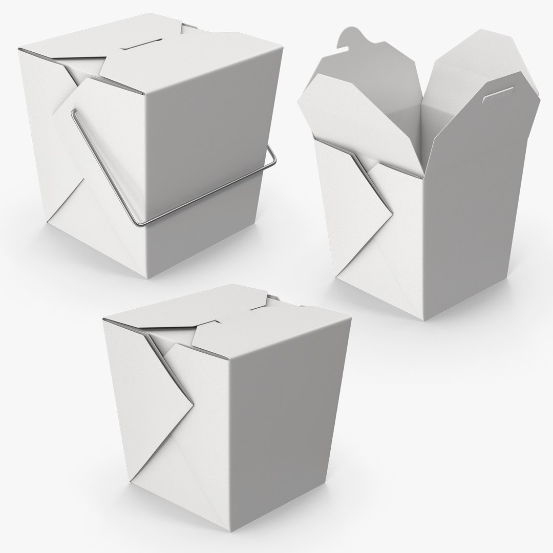 Chinese Food Containers Model - TurboSquid 1887608