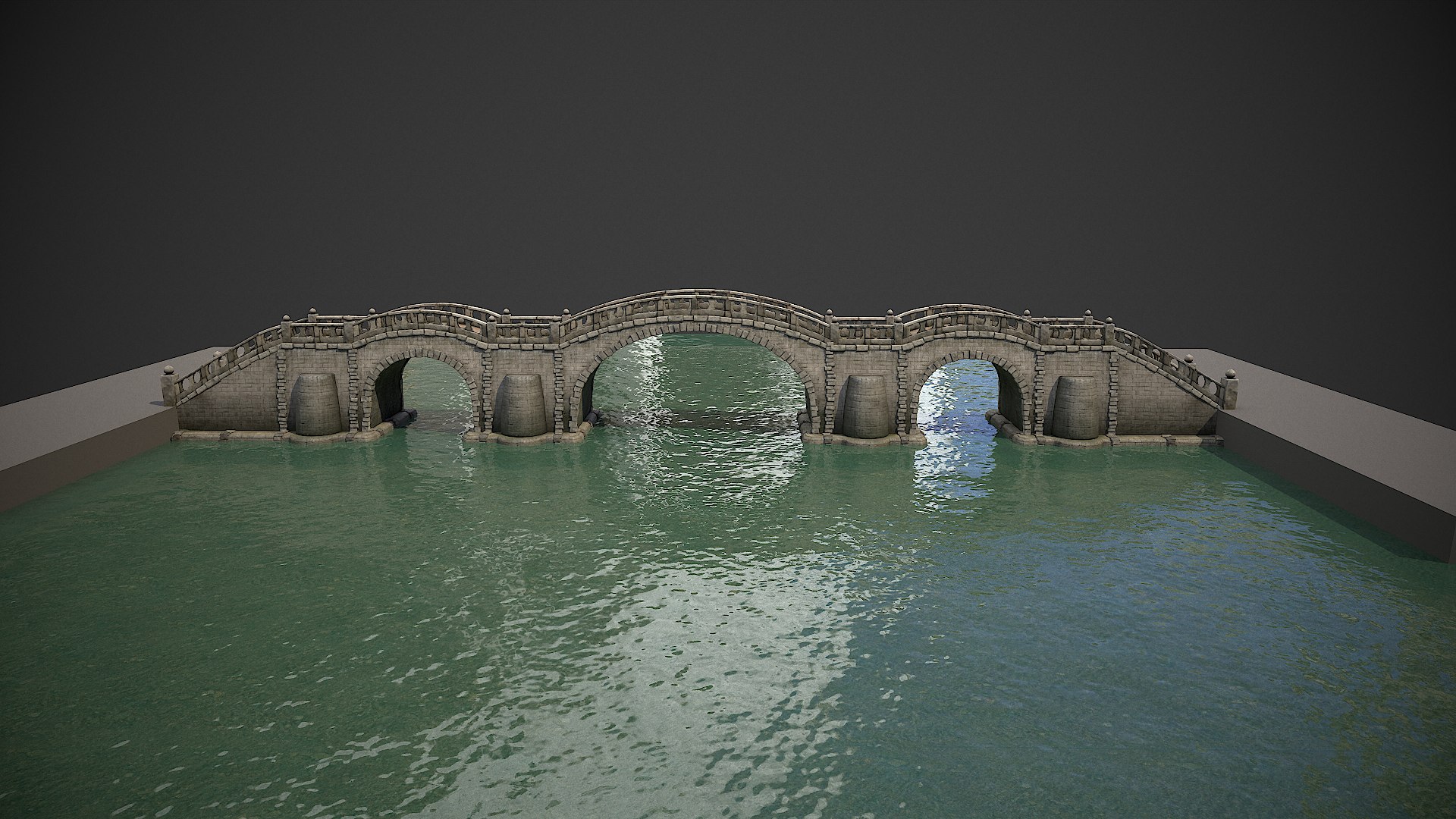 Long Stone Bridge model - TurboSquid 1815523
