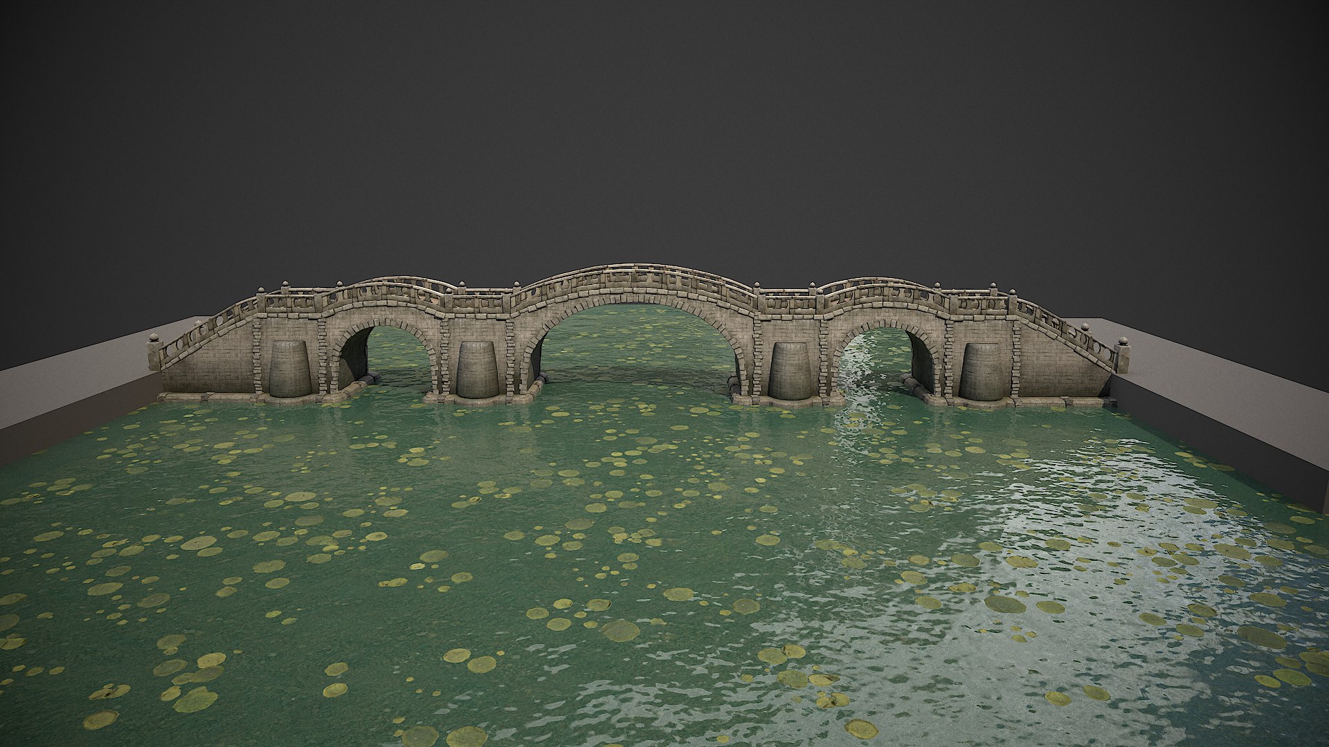 Long Stone Bridge Model - TurboSquid 1815523