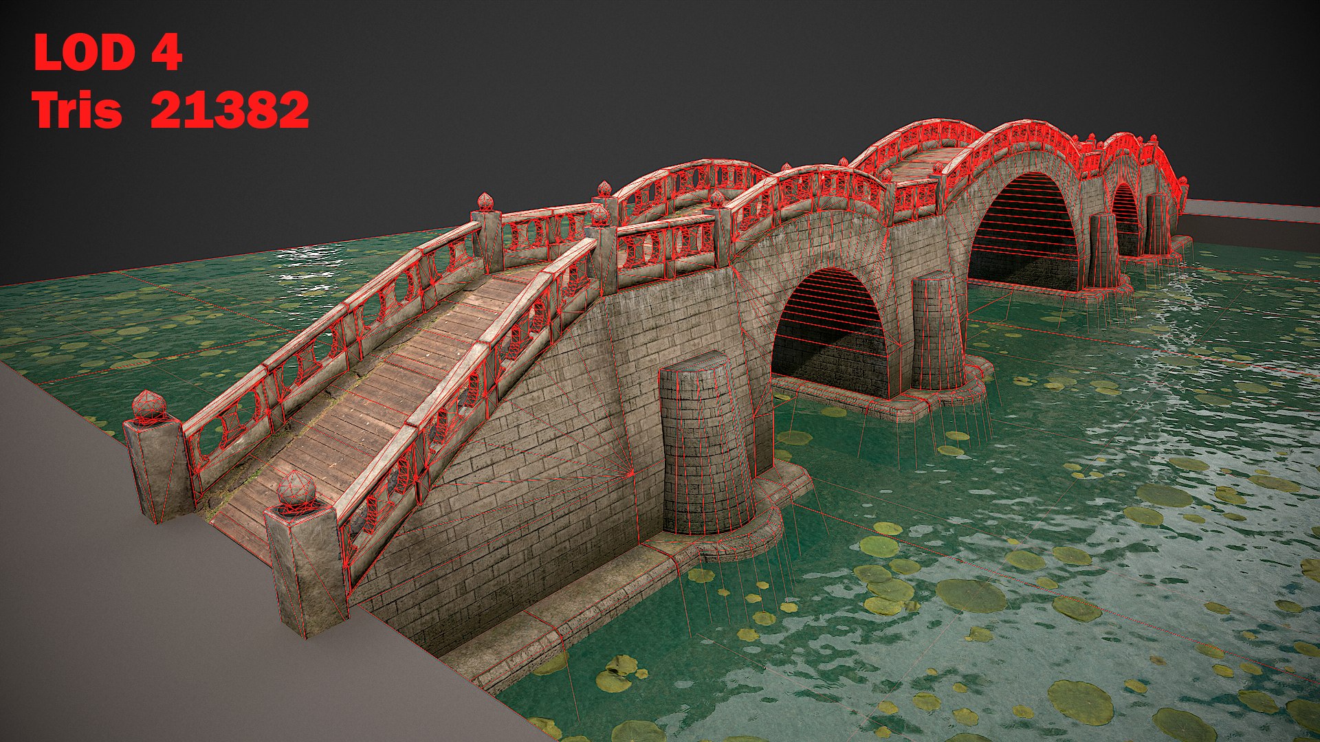 Long Stone Bridge Model - TurboSquid 1815523