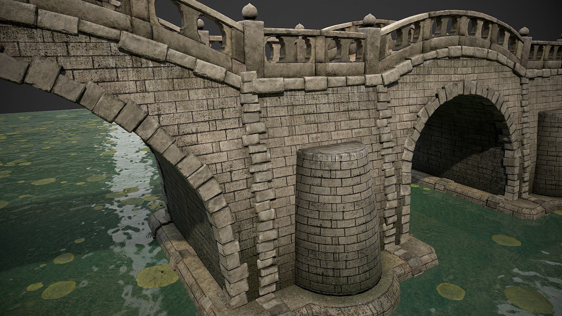 Long Stone Bridge Model - TurboSquid 1815523