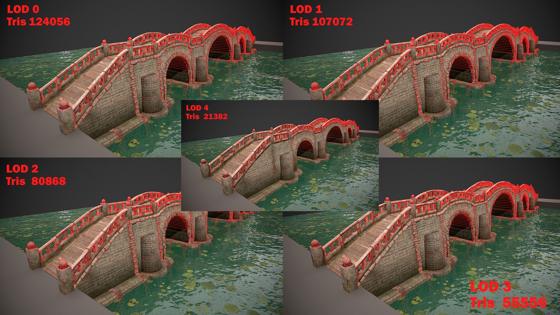 Long Stone Bridge Model - TurboSquid 1815523