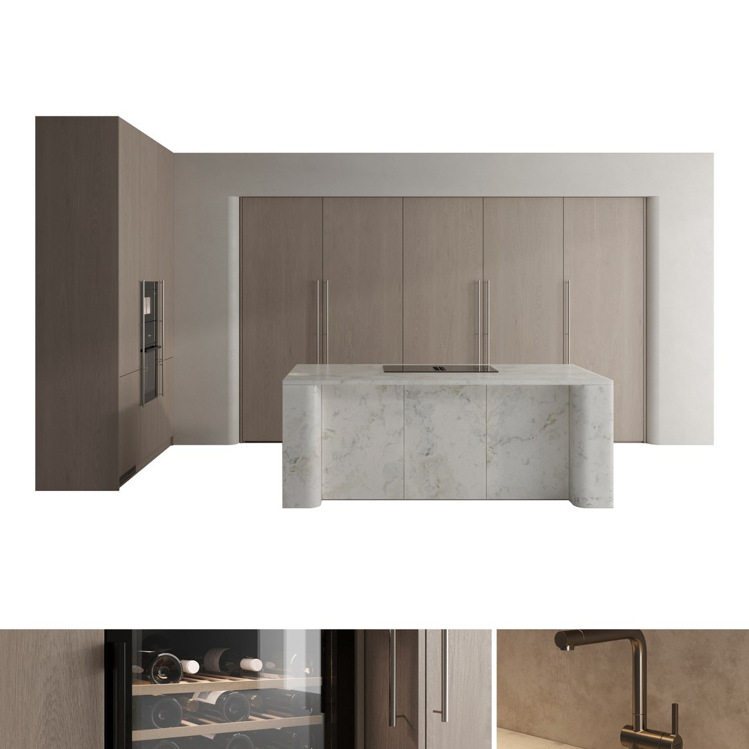 3D Kitchen Set 34 - TurboSquid 2150419