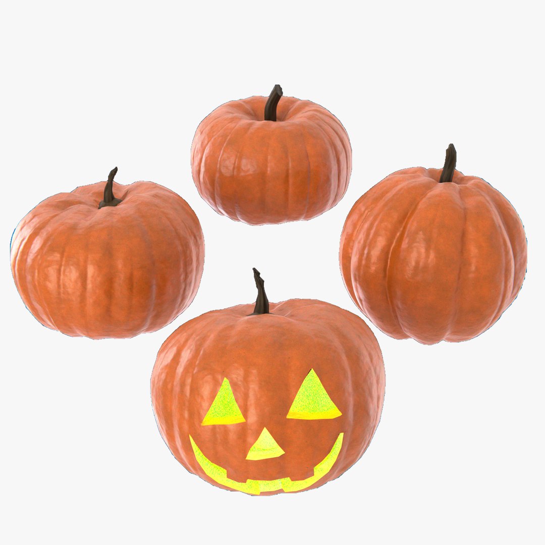 Pumpkin Pack 3D Model - TurboSquid 1977885