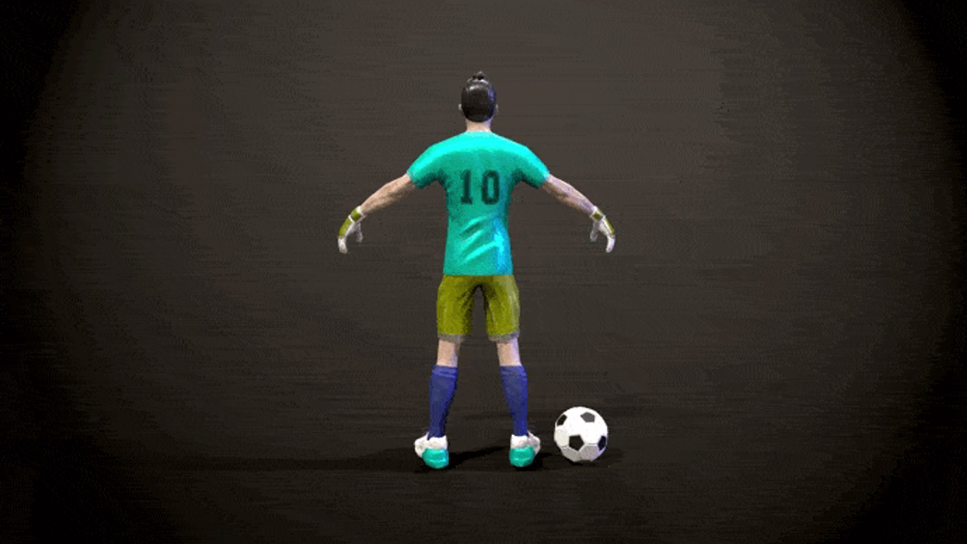 3D Low-poly Model Of The Character Football Player - TurboSquid 1750721