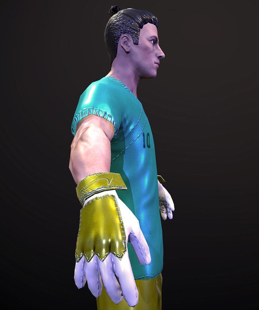 3D Low-poly Model Of The Character Football Player - TurboSquid 1750721