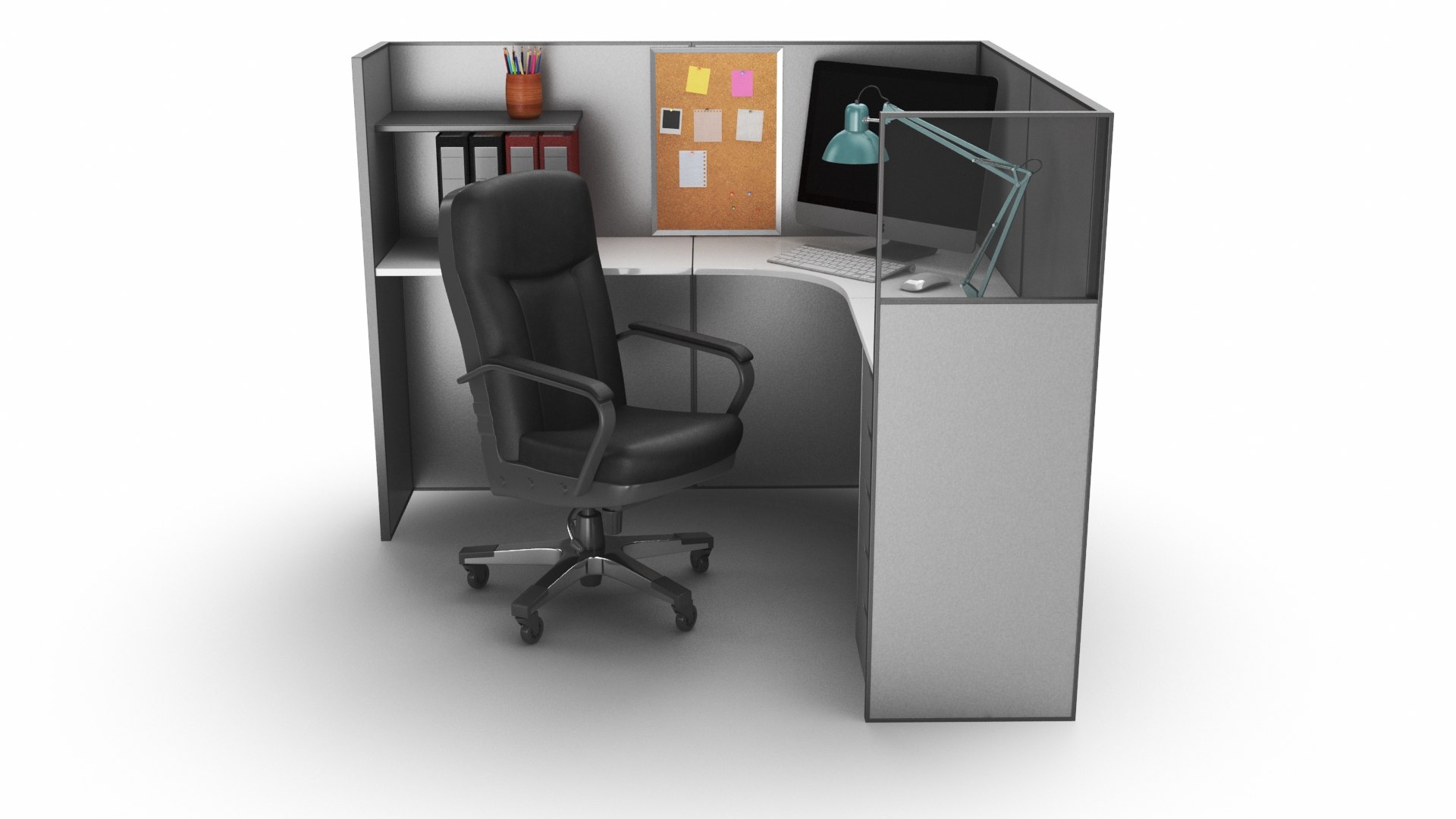 3D real office cubicle - TurboSquid 1445081