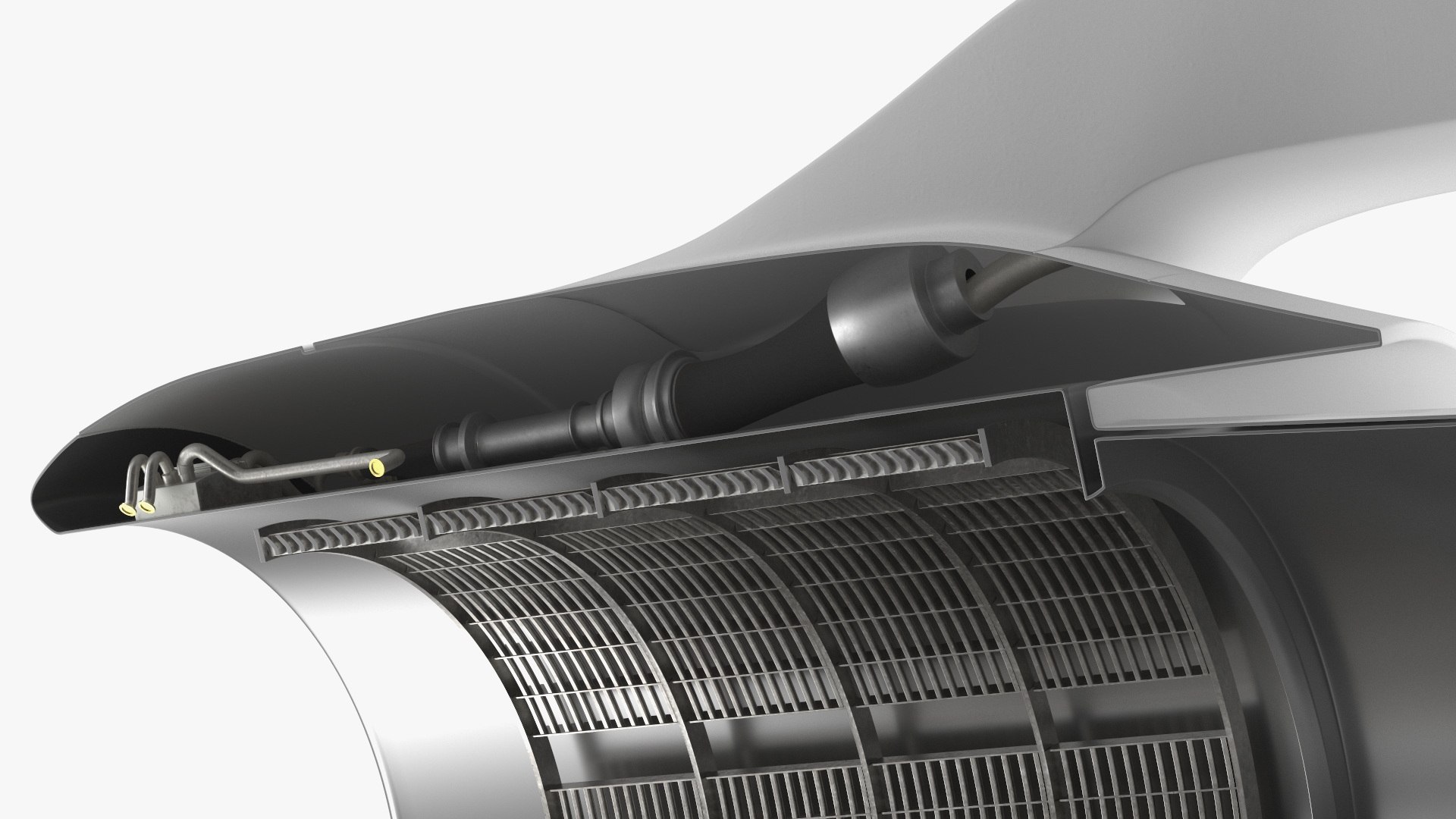 Jet Engine Casing Cutaway 3D Model - TurboSquid 2381031