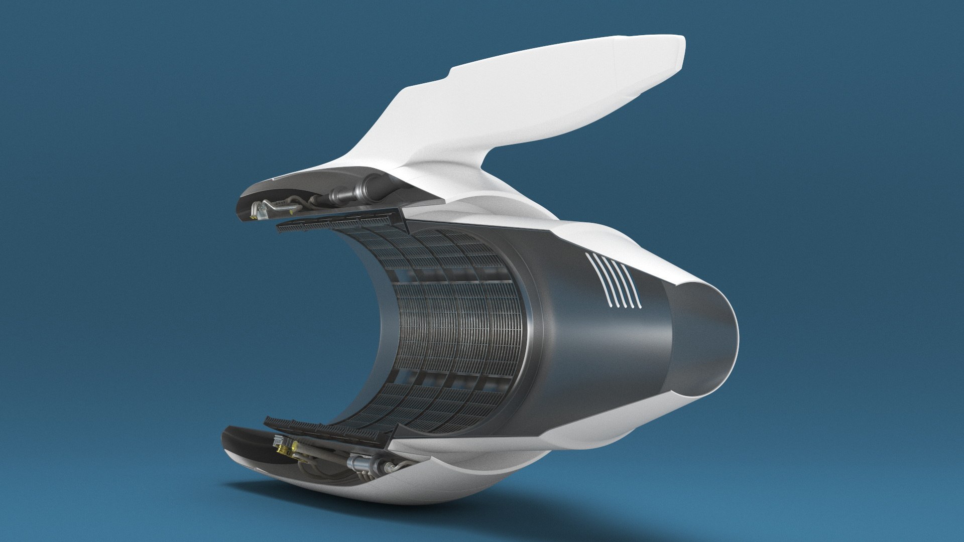 Jet Engine Casing Cutaway 3D Model - TurboSquid 2381031