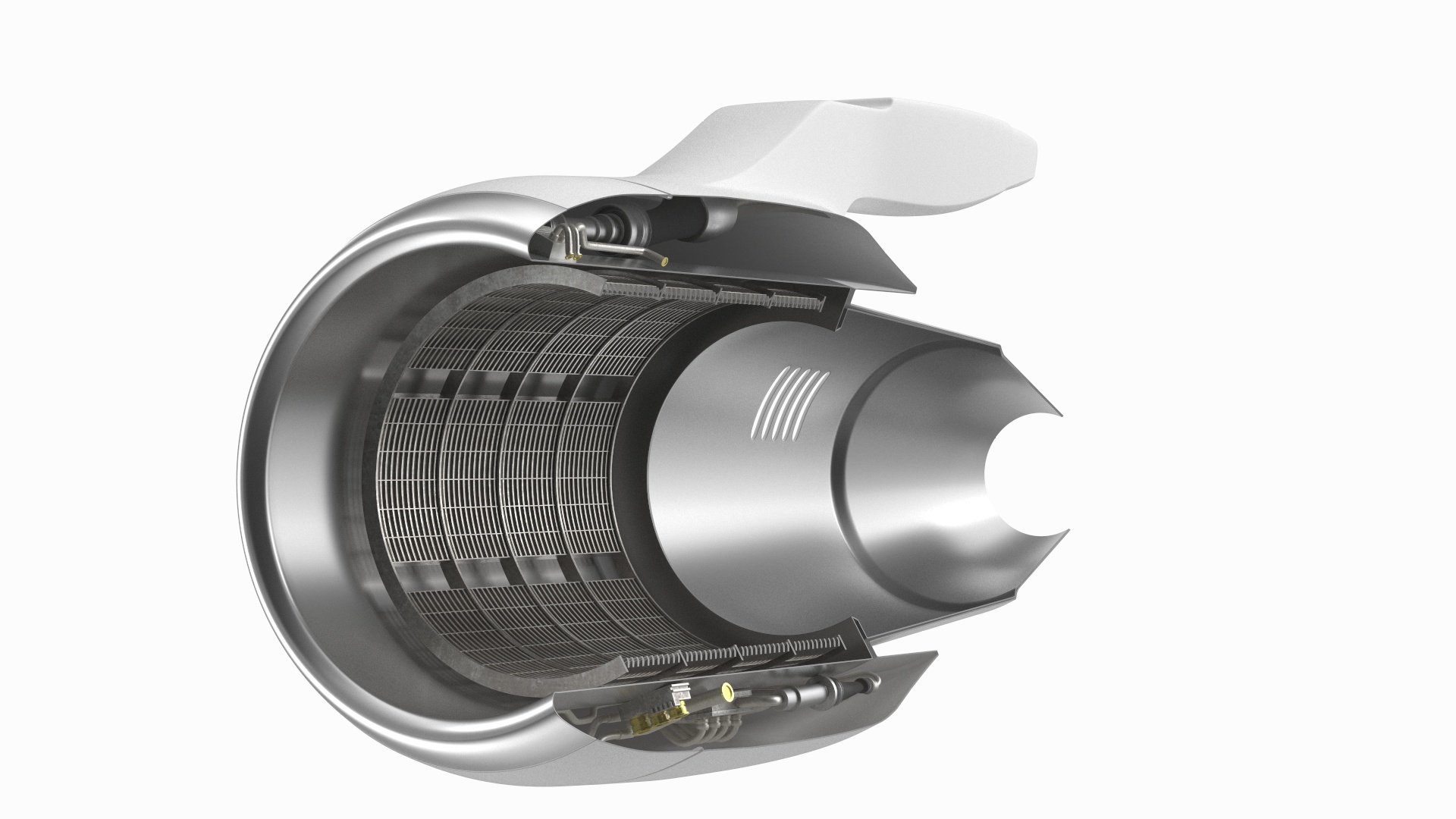 Jet Engine Casing Cutaway 3D Model - TurboSquid 2381031