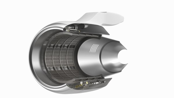 ジェットエンジンケーシングの断面図3Dモデル - TurboSquid 2381031