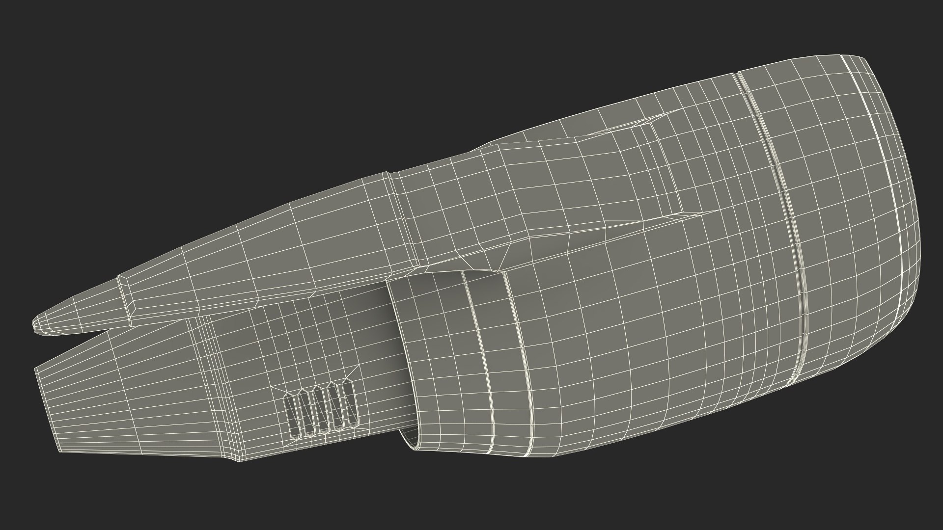 Jet Engine Casing Cutaway 3D Model - TurboSquid 2381031