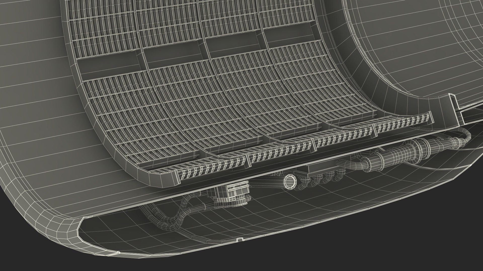 Jet Engine Casing Cutaway 3D Model - TurboSquid 2381031