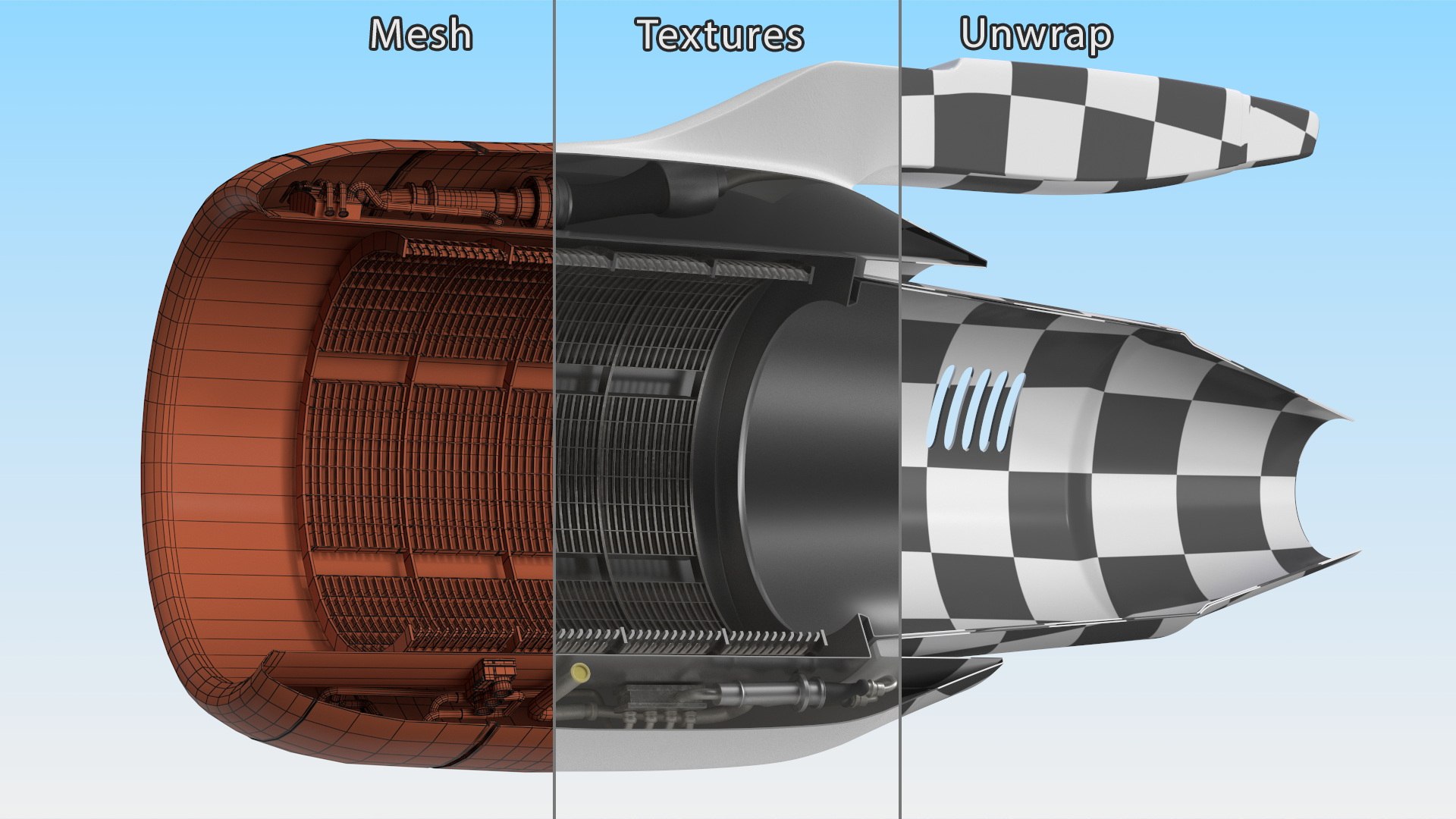 Jet Engine Casing Cutaway 3D Model - TurboSquid 2381031