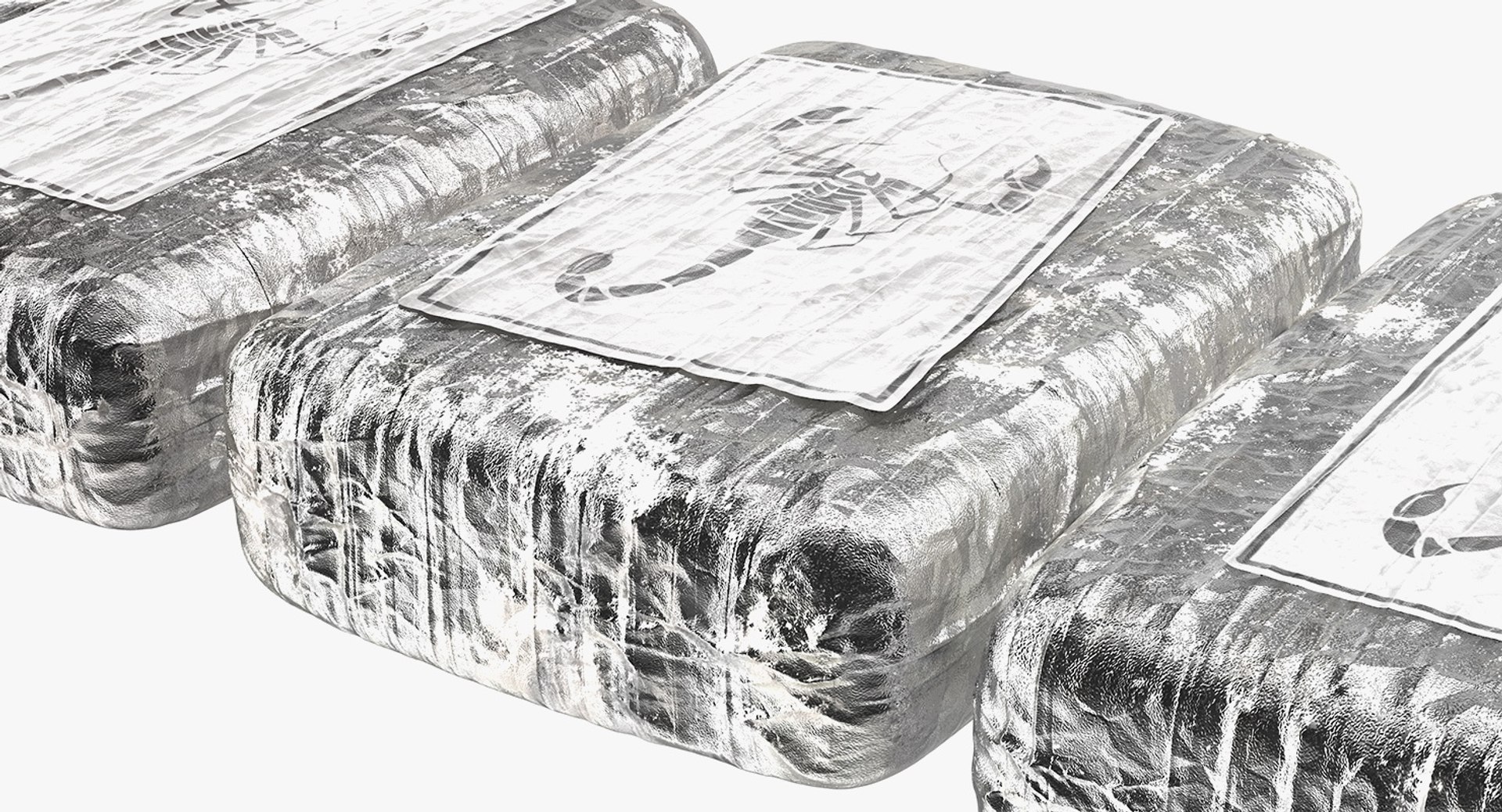 Bricks Cocaine Wrapped Foil 3D - TurboSquid 1396095