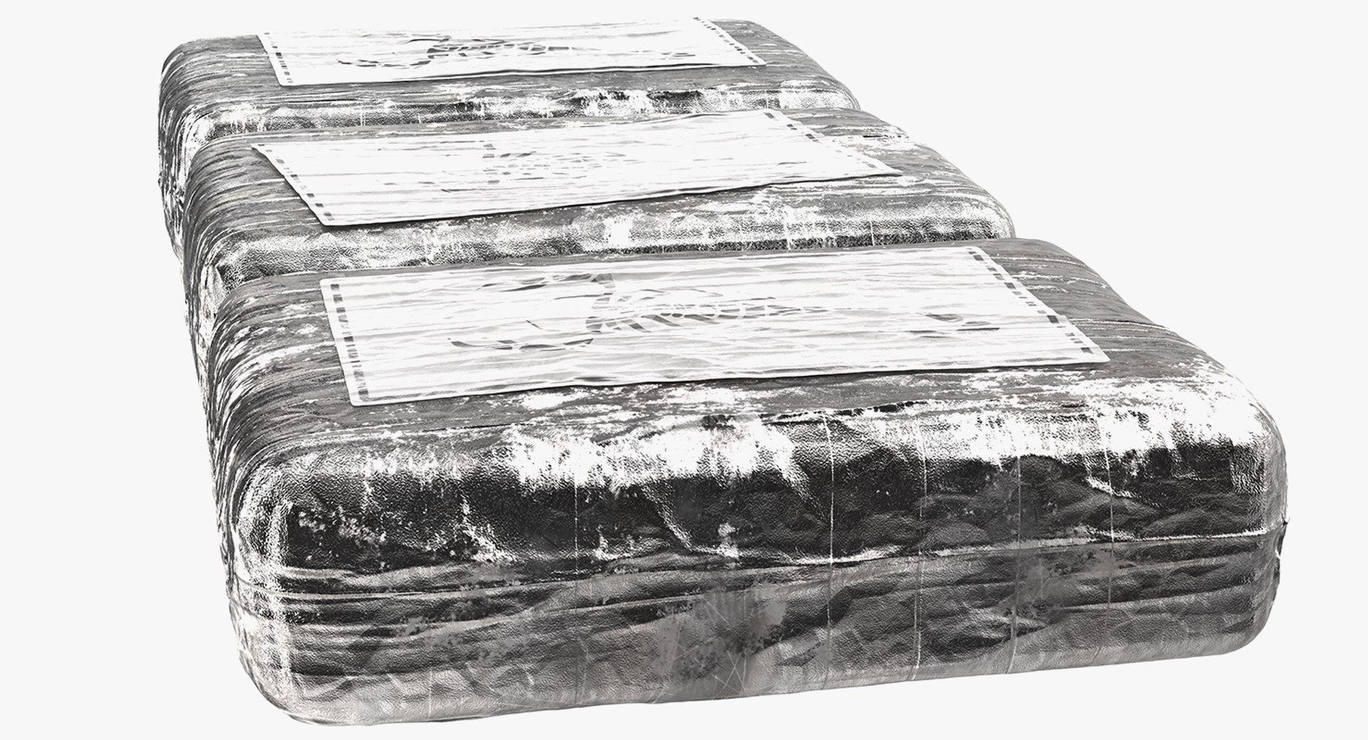 Bricks Cocaine Wrapped Foil 3D - TurboSquid 1396095