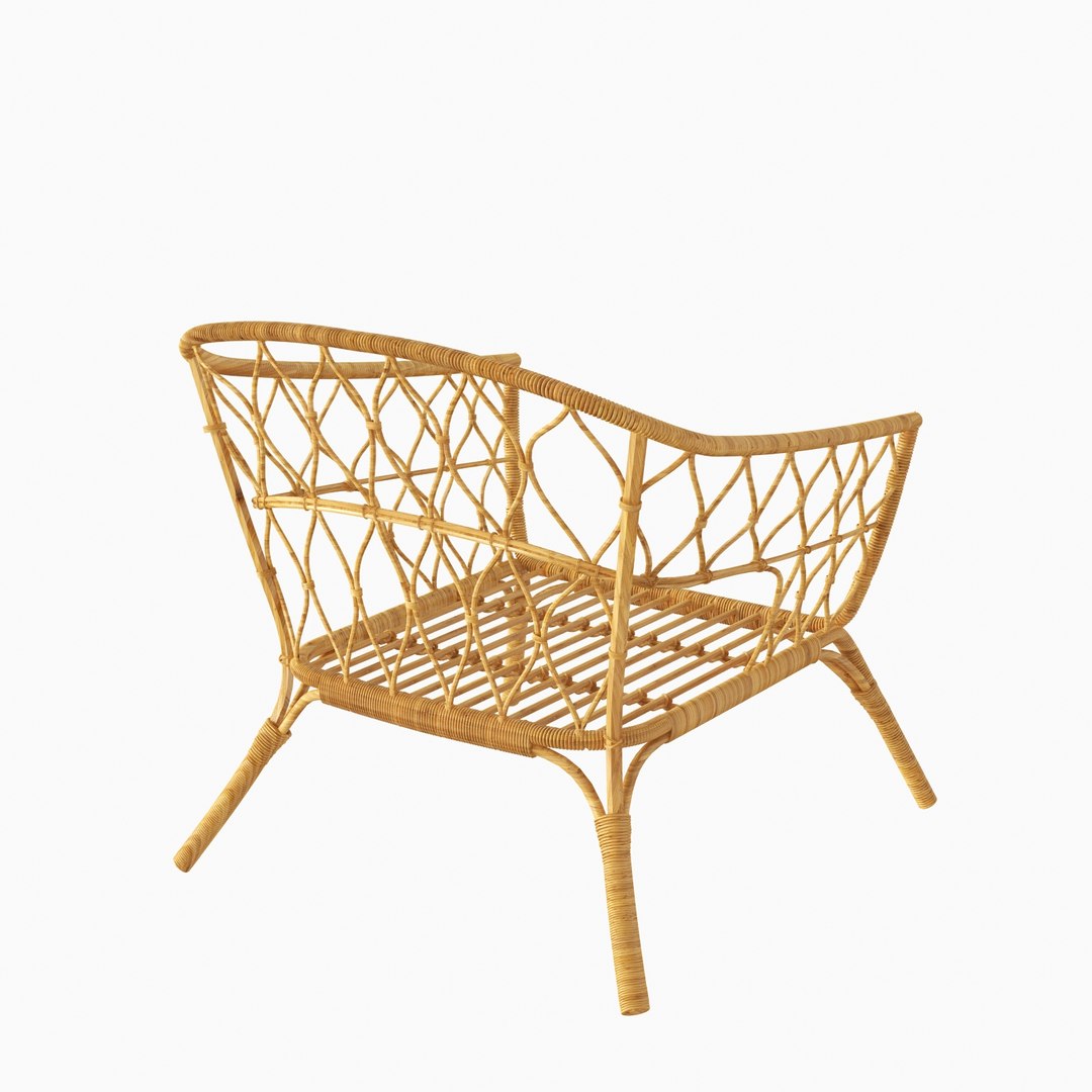 Rattan Chair Ikea Stockholm Model - TurboSquid 1193358