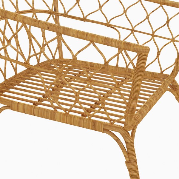 Rattan chair ikea stockholm model - TurboSquid 1193358