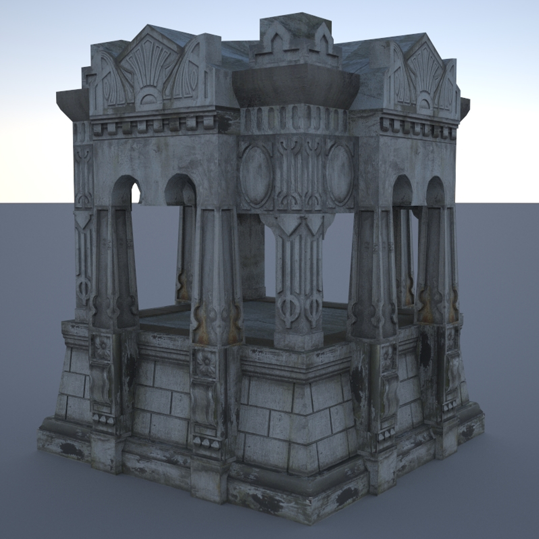 crypt 3d model