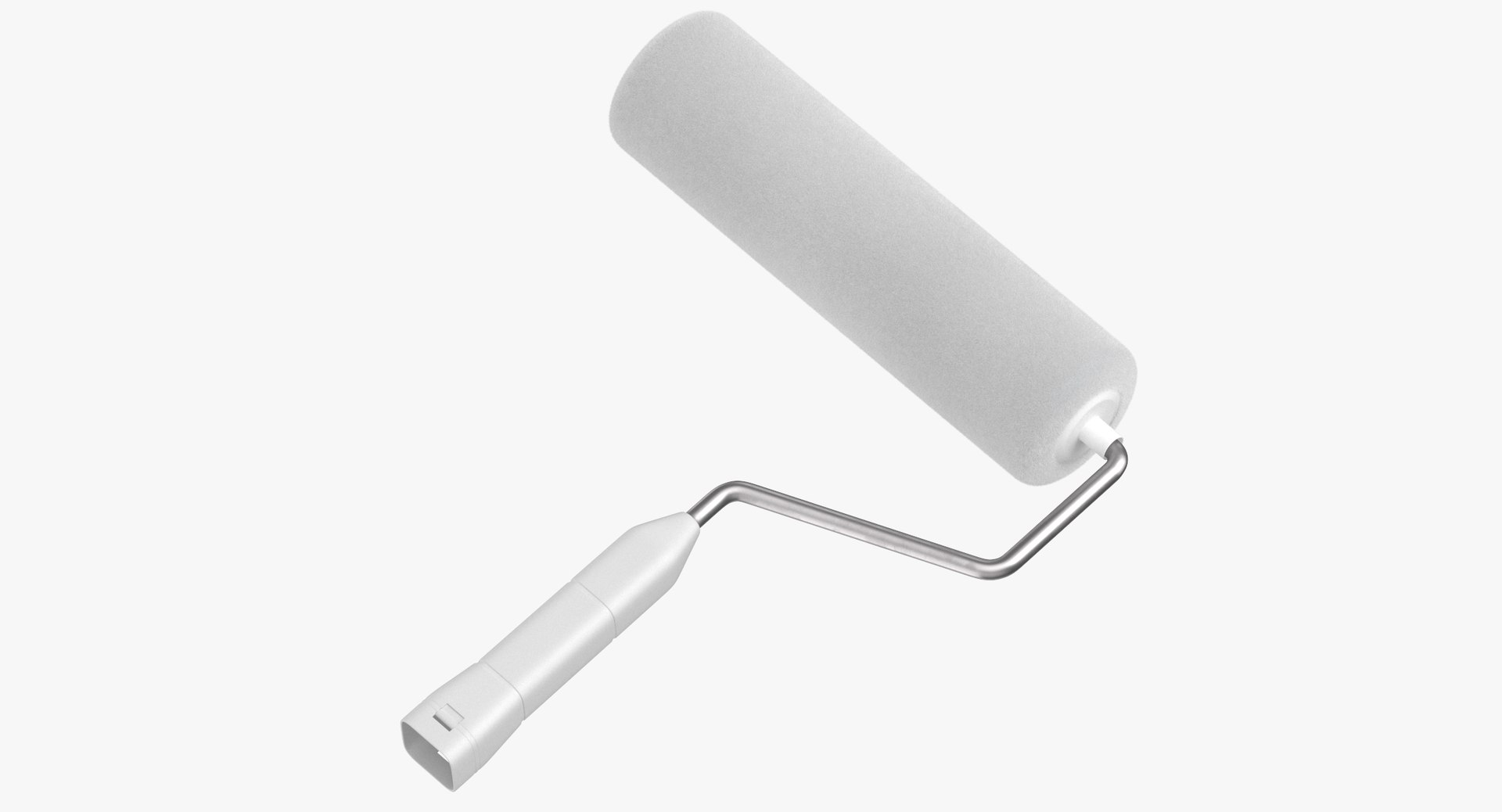 Paint roller white model - TurboSquid 1394458