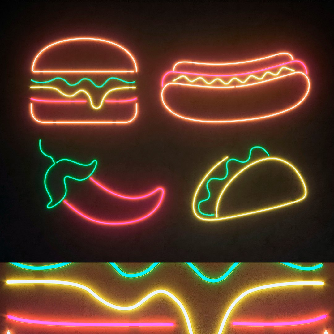 Light Modules Set 061 Neon 3D - TurboSquid 1786096