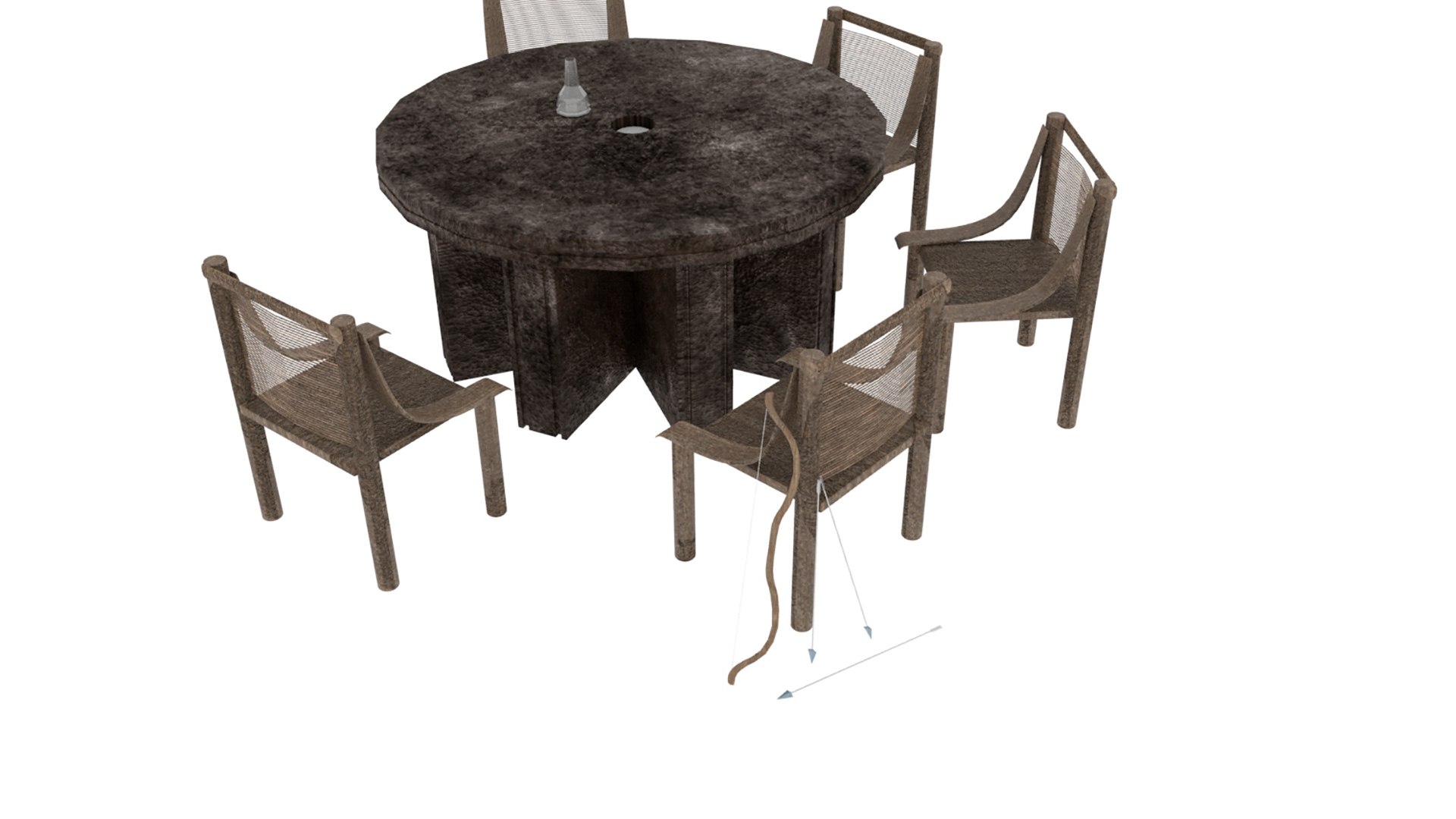 3D Model Table Chairs - TurboSquid 1711454