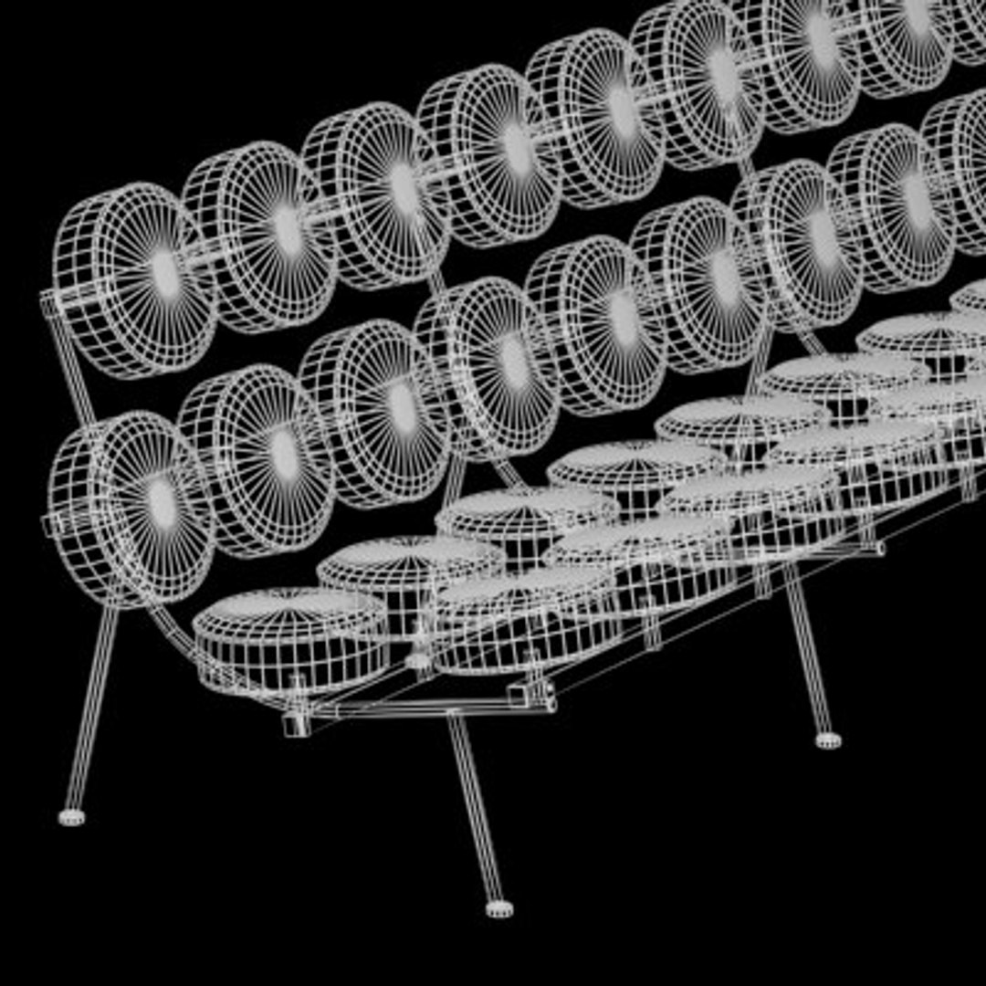 3d Model Marshmallow Sofa Long Furnitures