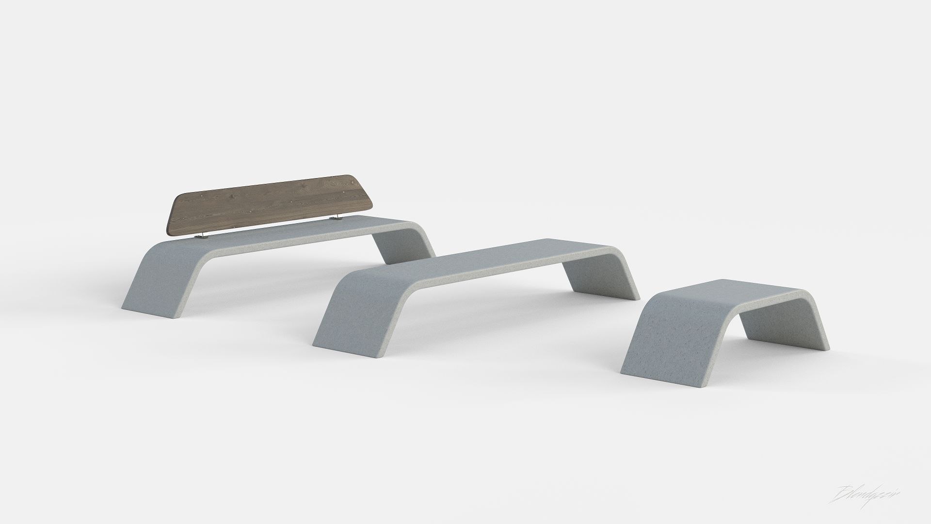 METALCO RIBBON BENCH COLLECTION 3D Model - TurboSquid 2386271