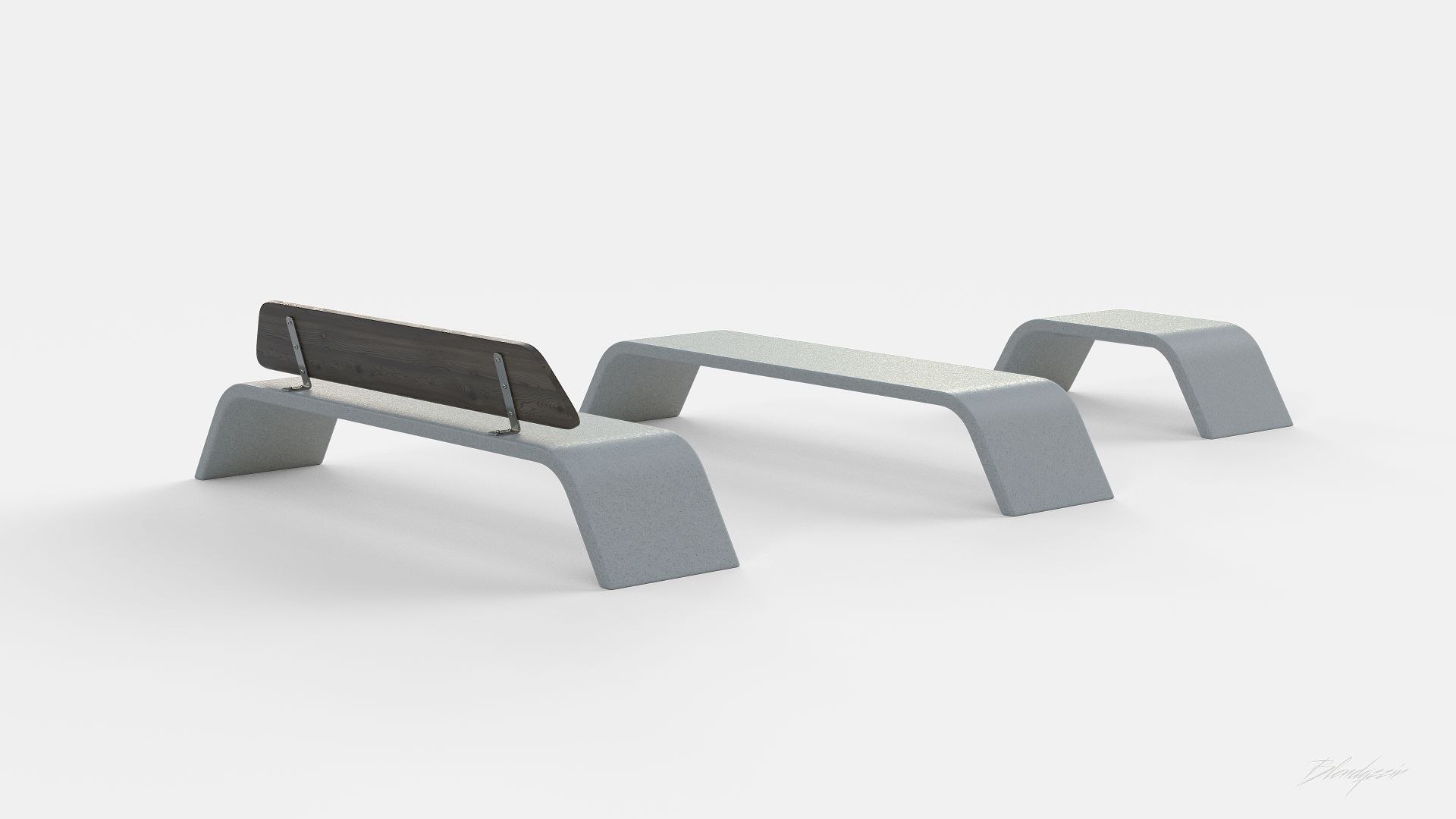 METALCO RIBBON BENCH COLLECTION 3D Model - TurboSquid 2386271