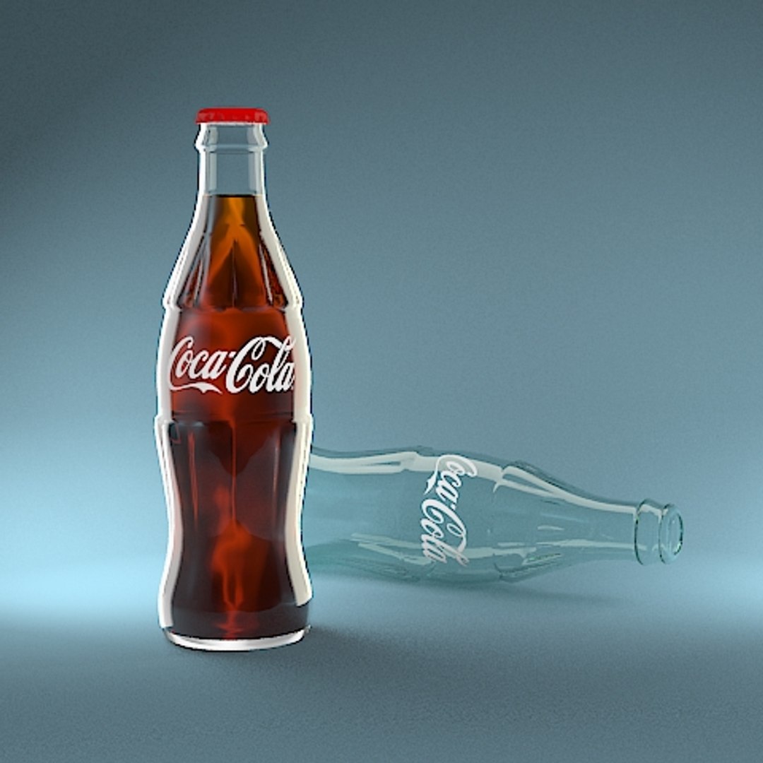Cola Bottle 3d Model