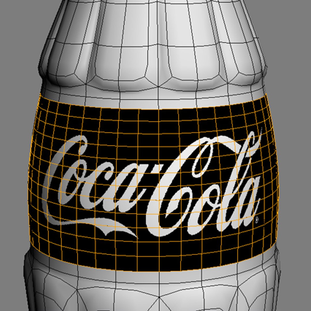 Cola Bottle 3d Model