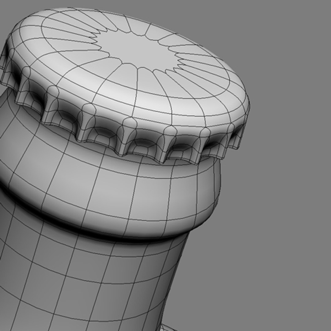 Cola Bottle 3d Model
