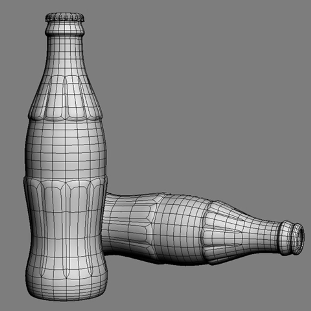 Cola Bottle 3d Model