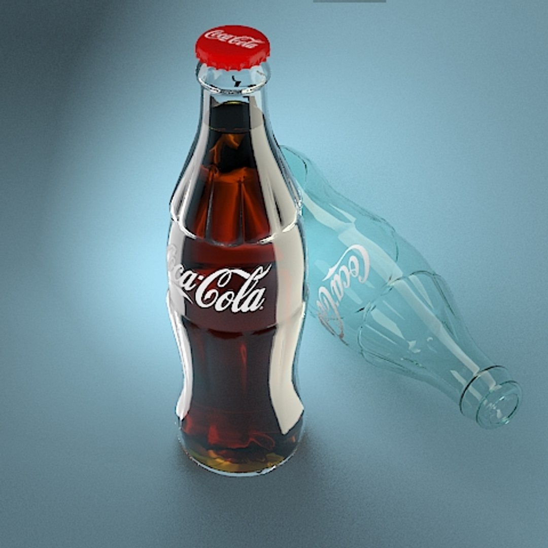 Cola Bottle 3d Model