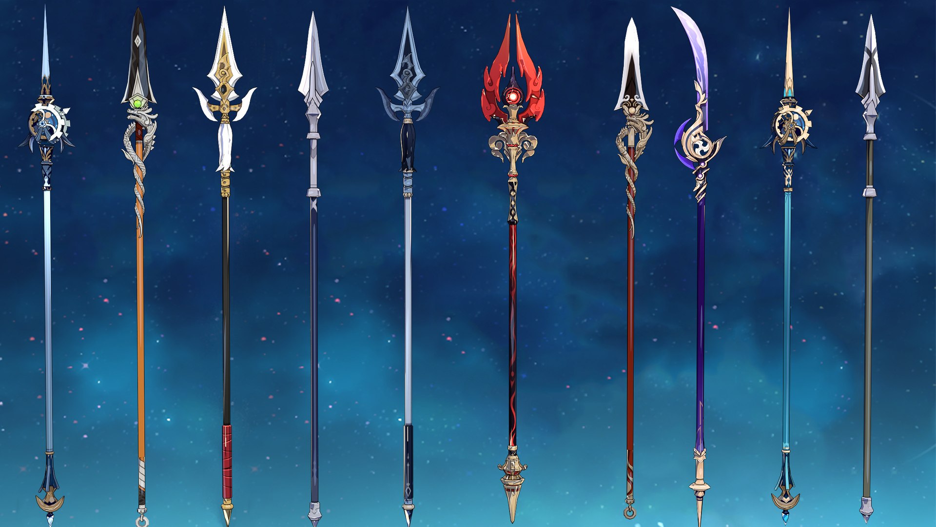 3D 50 Genshin Impact Inspired Spear Low-poly Model - TurboSquid 2144754