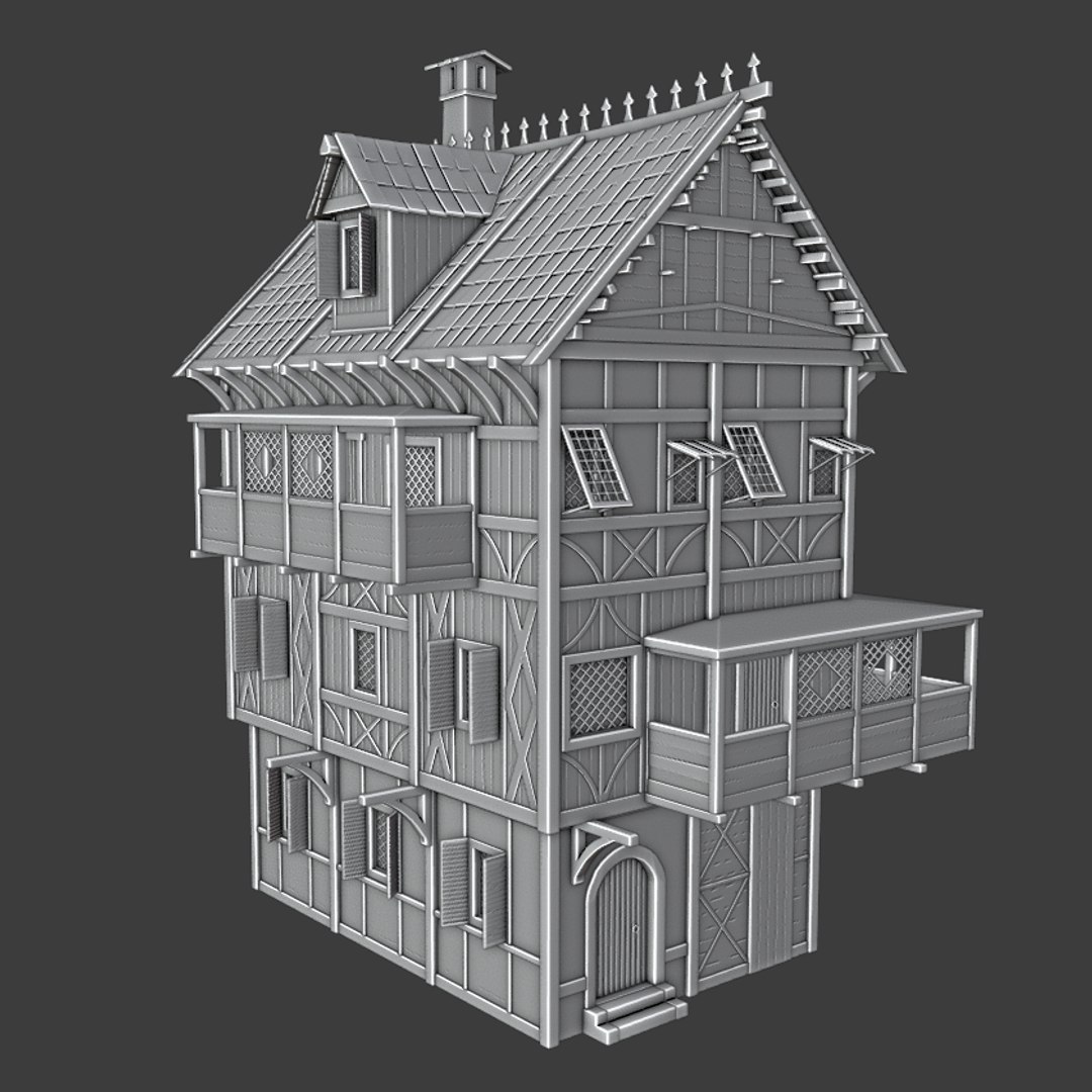 Medieval House Model - TurboSquid 1753354