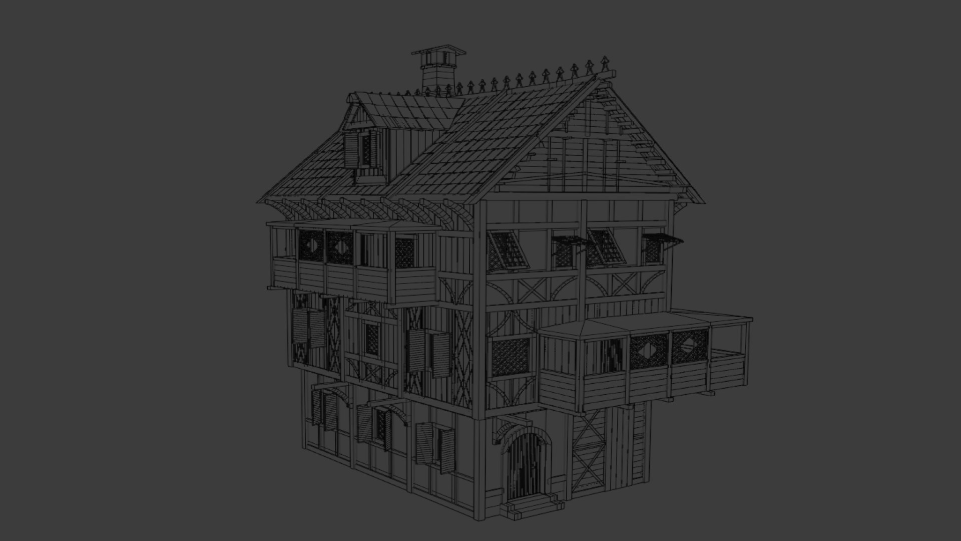 Medieval House Model - TurboSquid 1753354