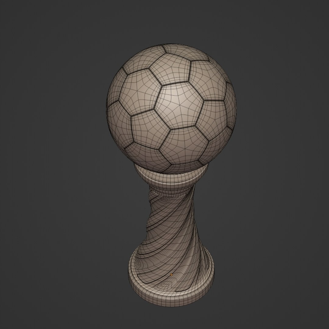 3D Soccer Ball Trophy -- Ready For 3d Printing - TurboSquid 1779597