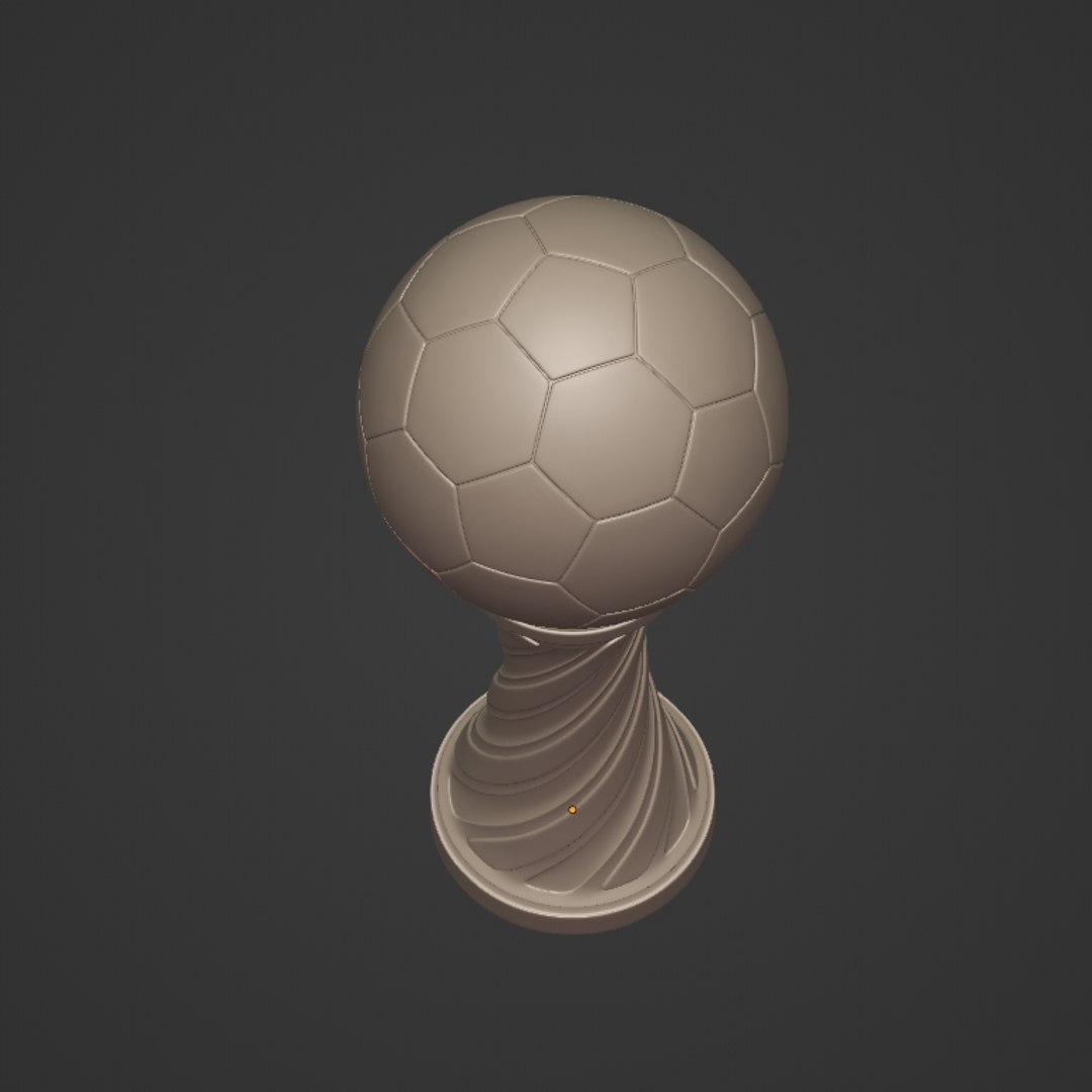 3D Soccer Ball Trophy -- Ready For 3d Printing - TurboSquid 1779597