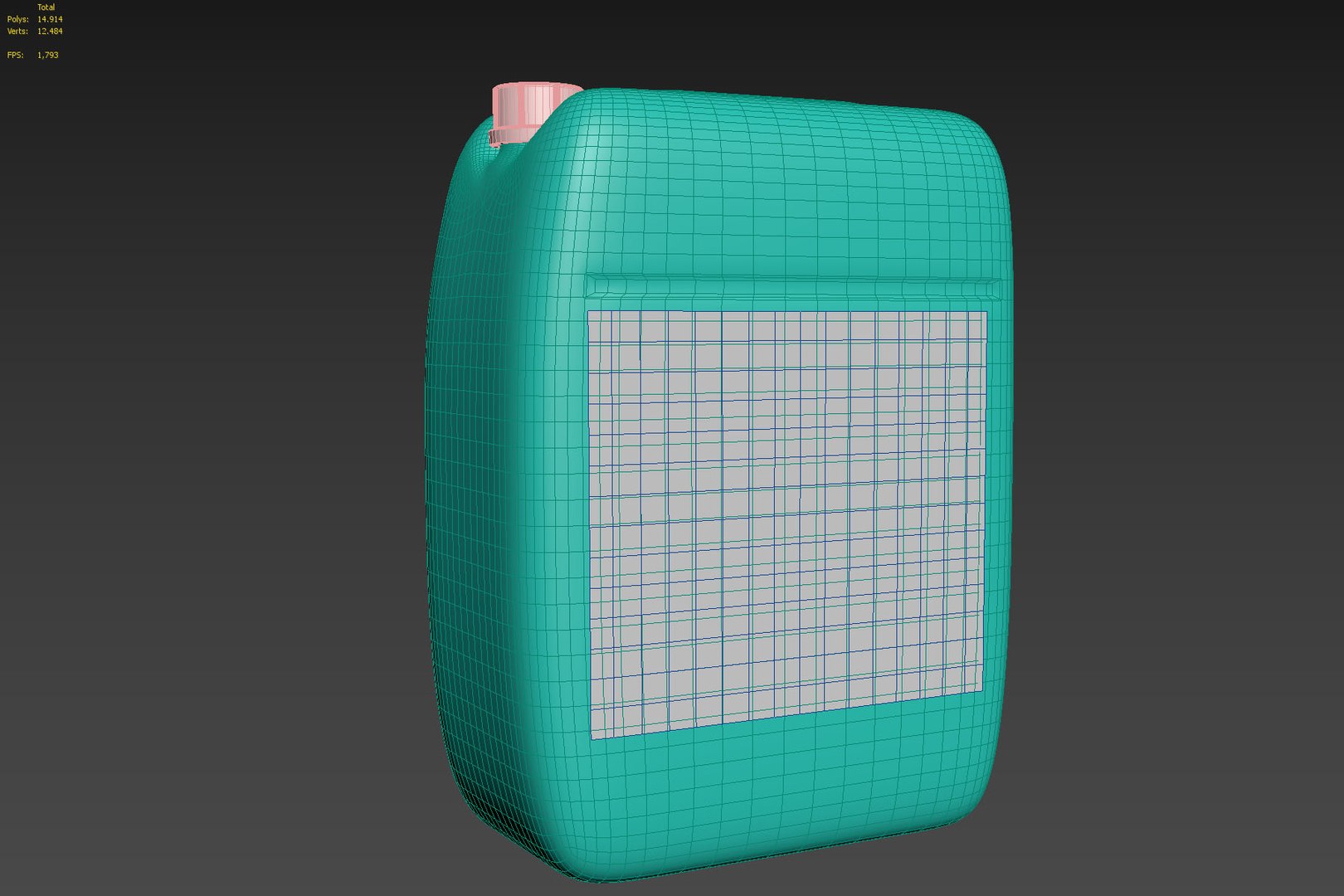3D Plastic Canister Model - TurboSquid 1838613