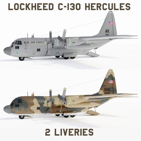 3d c-130 hercules model