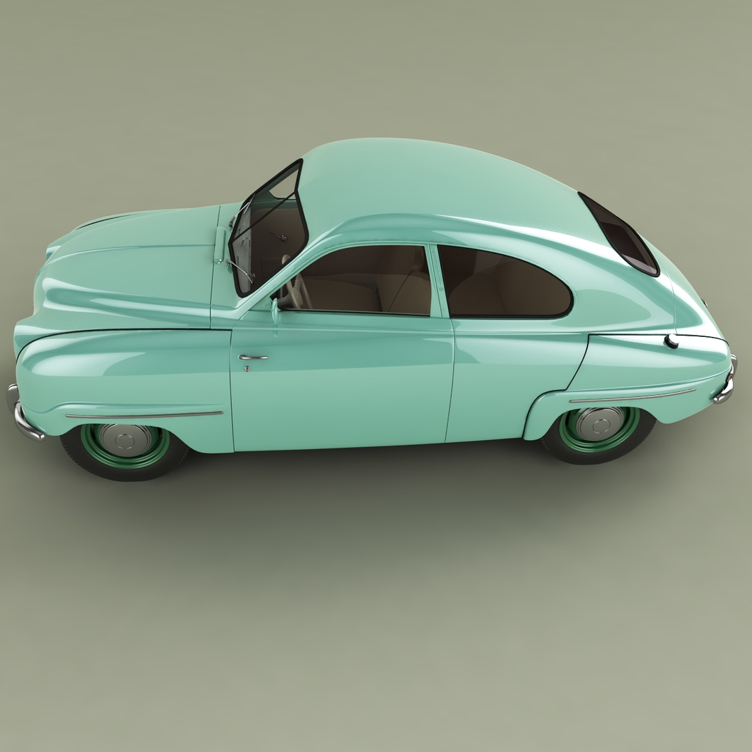 1954 saab 92b 3D model - TurboSquid 1682584