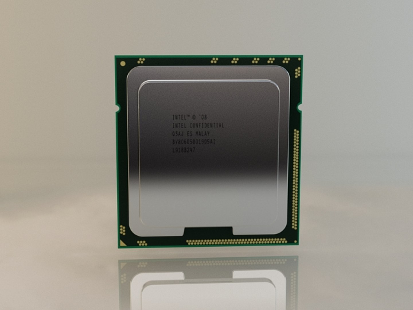 Intel I7 Cpu 3d Model