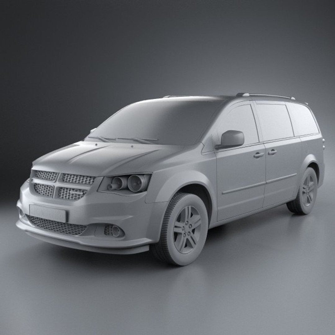 dodge caravan grand 3d model