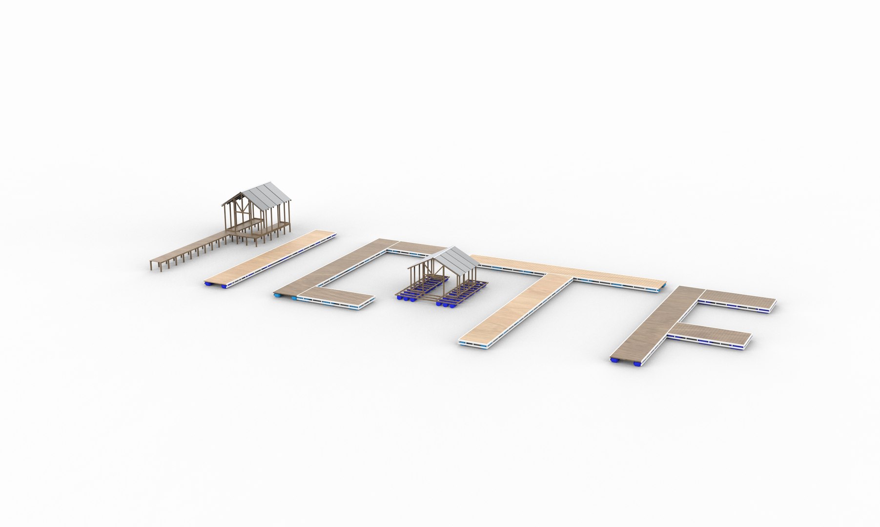 Floating Structure Set 3D Model 3D - TurboSquid 2510964