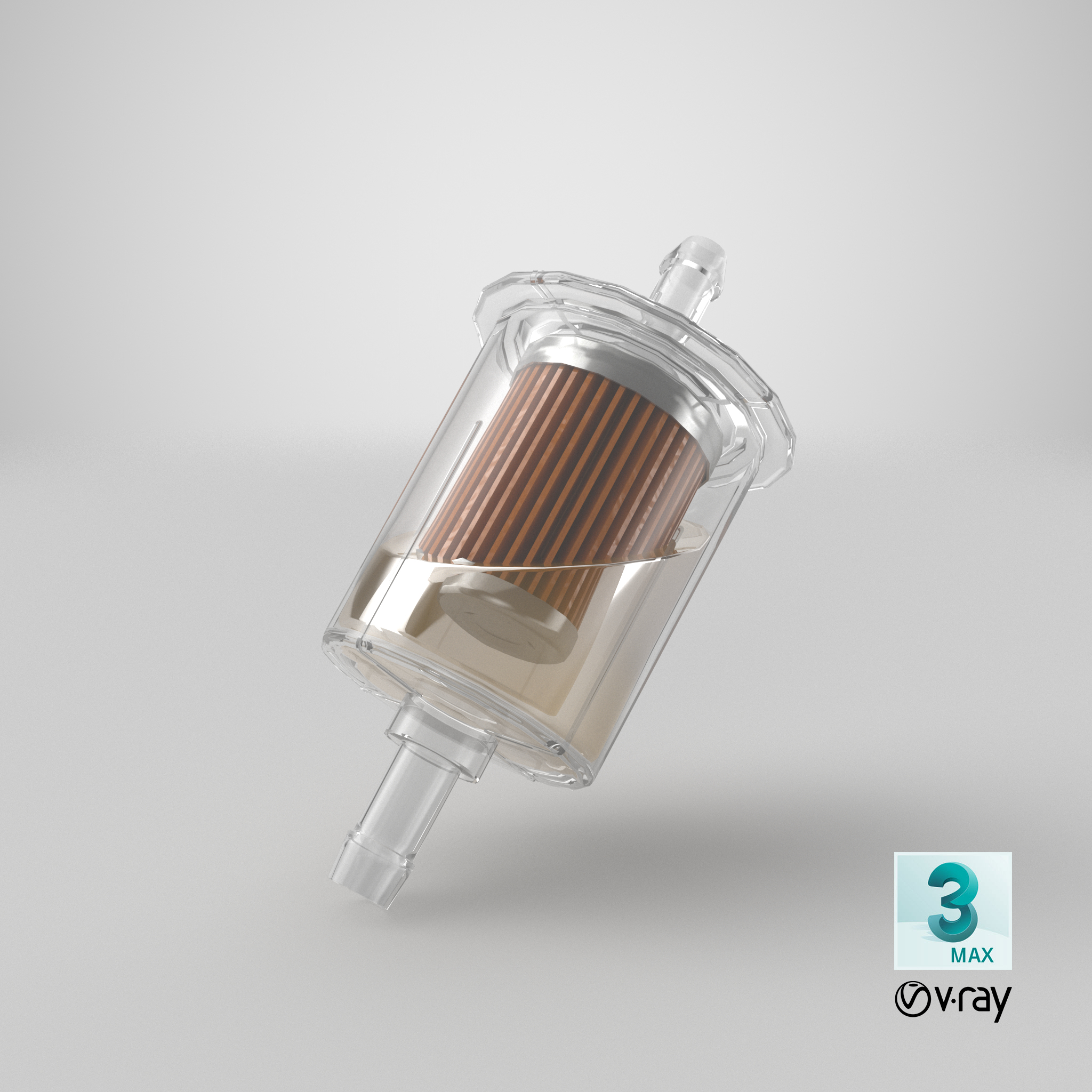 Universal Inline Fuel Filter with Petrol 3D - TurboSquid 1777901