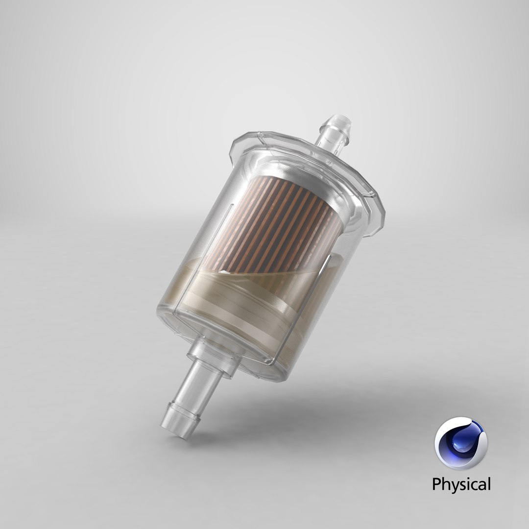 Universal Inline Fuel Filter with Petrol 3D - TurboSquid 1777901