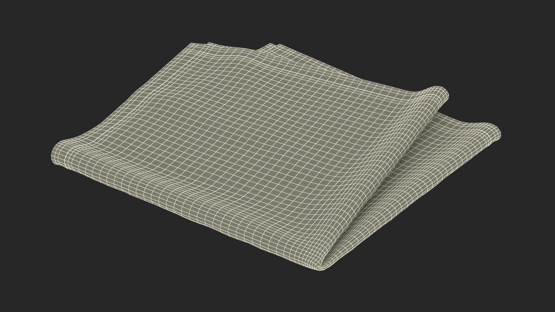 3D Fabric Folded Napkin Model - TurboSquid 2241552