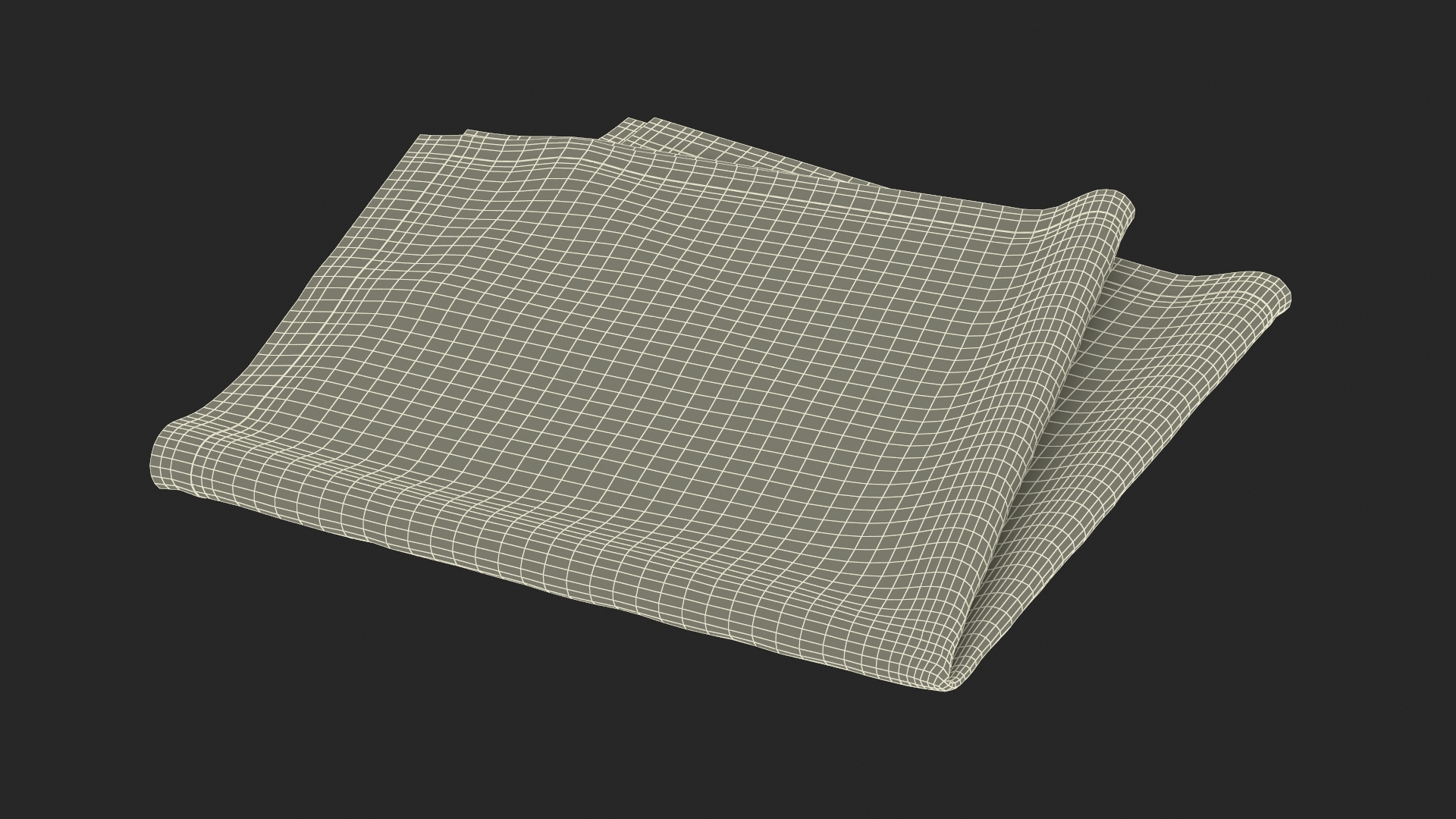 3D Fabric Folded Napkin Model - TurboSquid 2241552